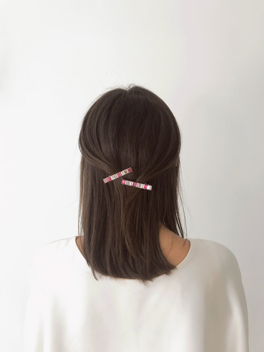 Elyse Crystal Clip Pair – VIOLET AND BROOKS